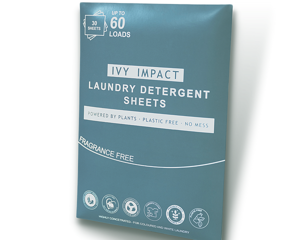 IVY Impact Laundry Detergent Sheets - Fragrance Free - iVYVERDURE